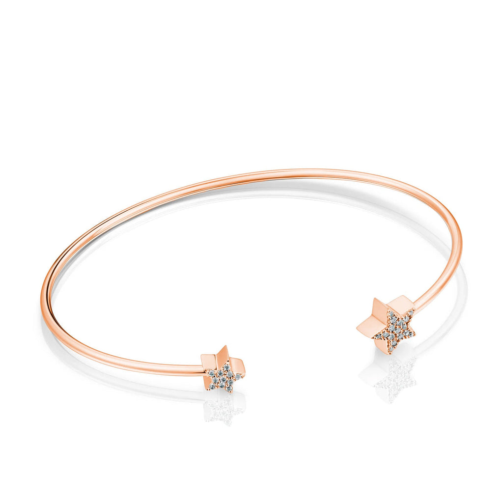 Diamond Star and Baby Diamond Star Bracelet Rose Gold – winniewestmann